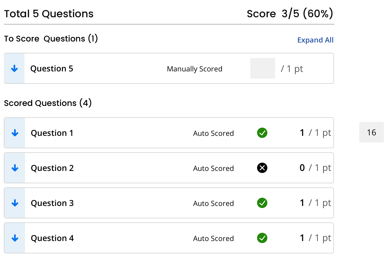 Score an Assessment with Rubrics